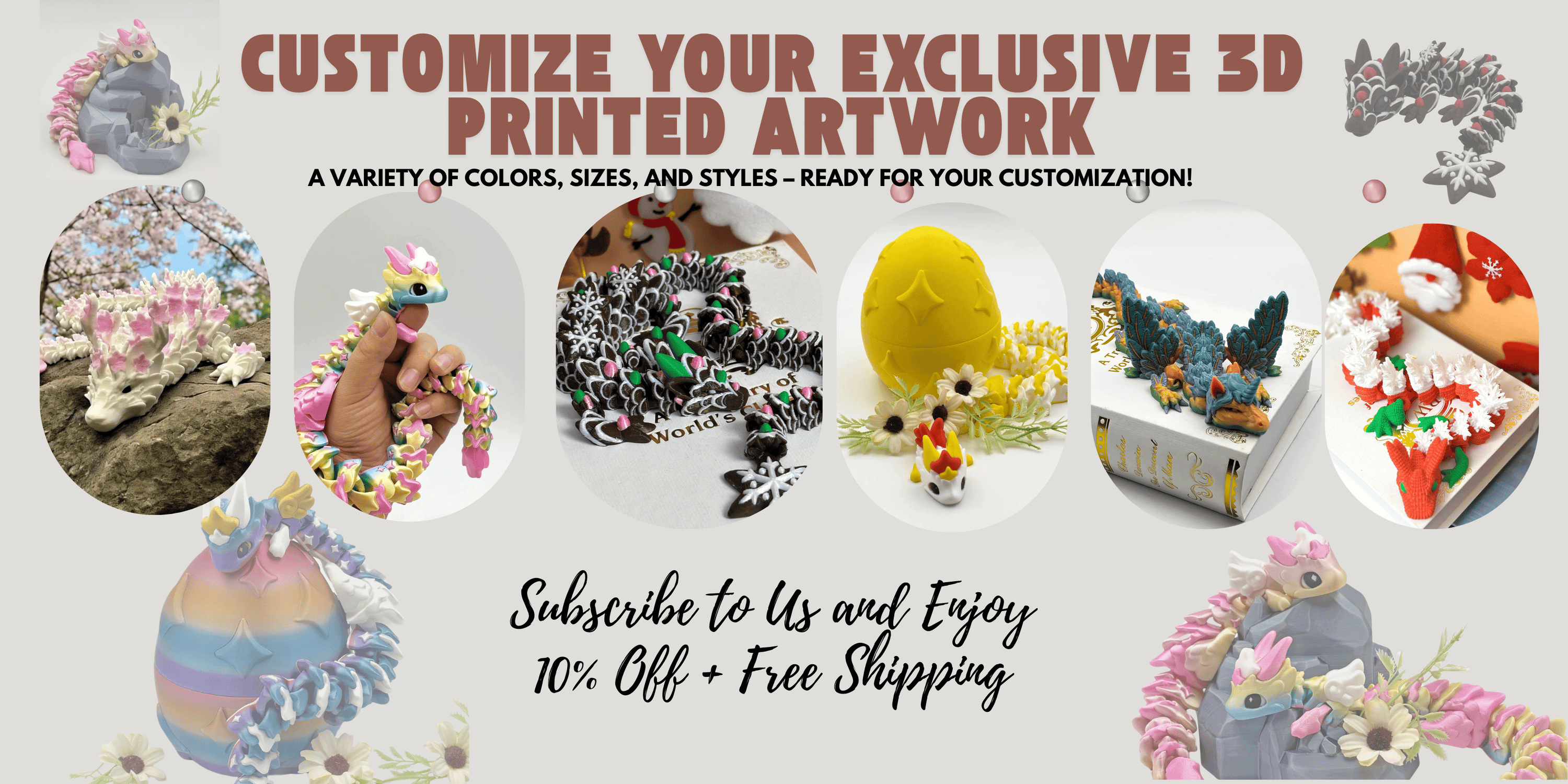 55 Colors + Multiple Sizes – Create Your Own Dragon 🐉🎨 – dreams 3d print